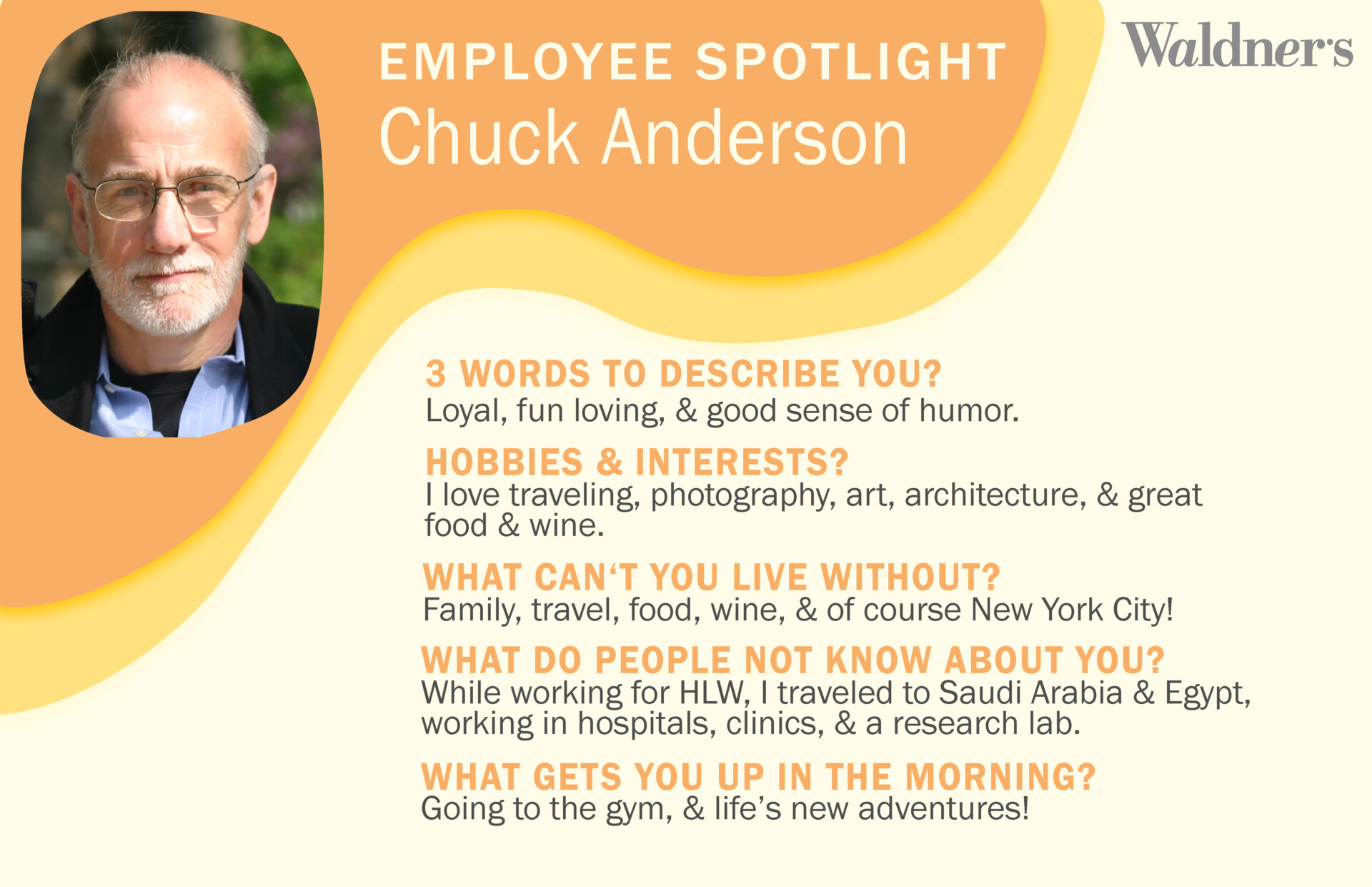 Employee Spotlight Series: Chuck Anderson - Waldner’s Business Environments
